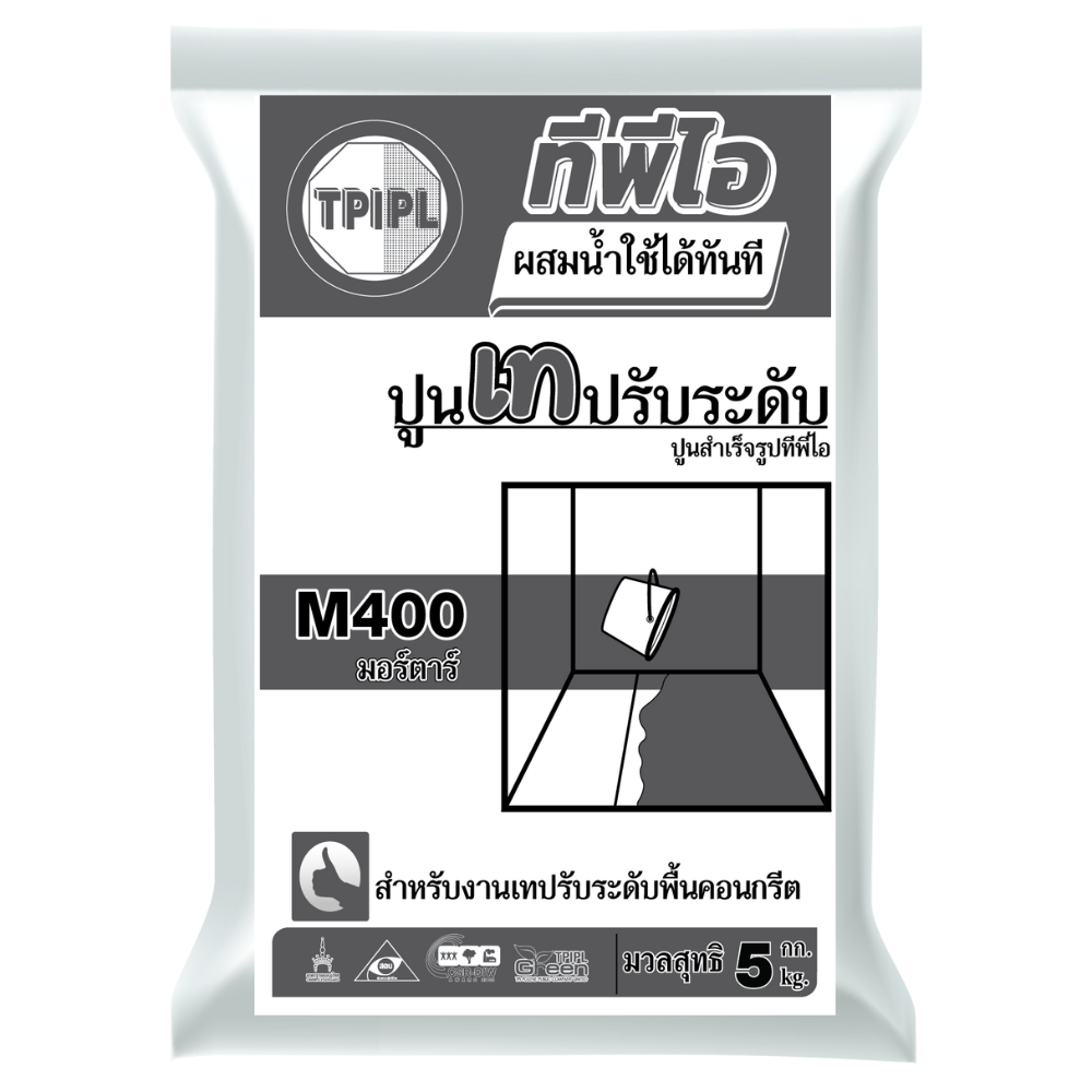ปูนเทปรับระดับสำเร็จรูปทีพีไอ M400 ขนาด 5 กก. | TPI Floor Screed Mortar ...